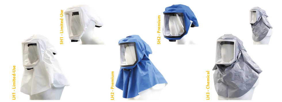 e-breathe Short & Long Hoods - Überdruckhauben